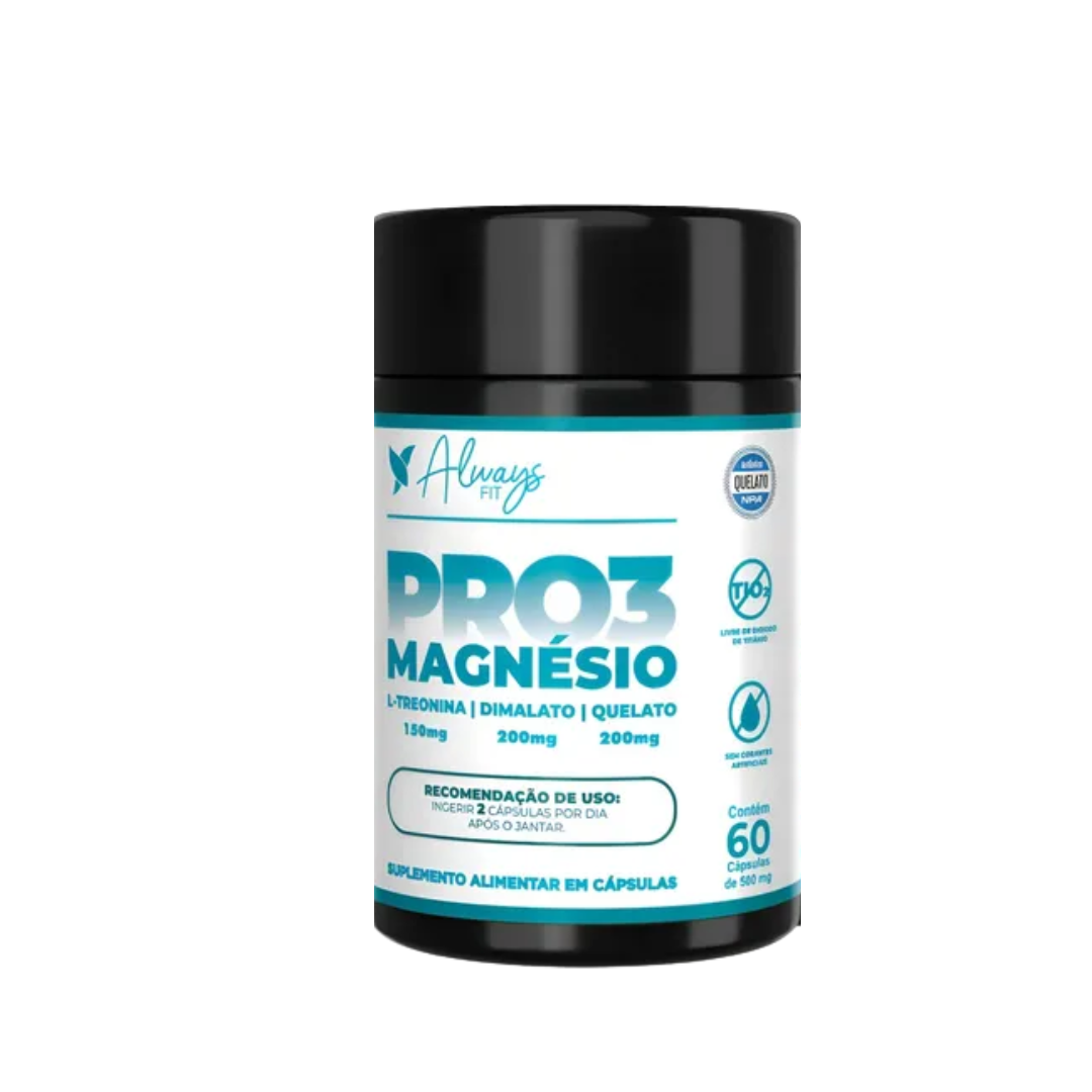 PRO3 Magnésio Always Fit – 60 Capsulas – Suplemi